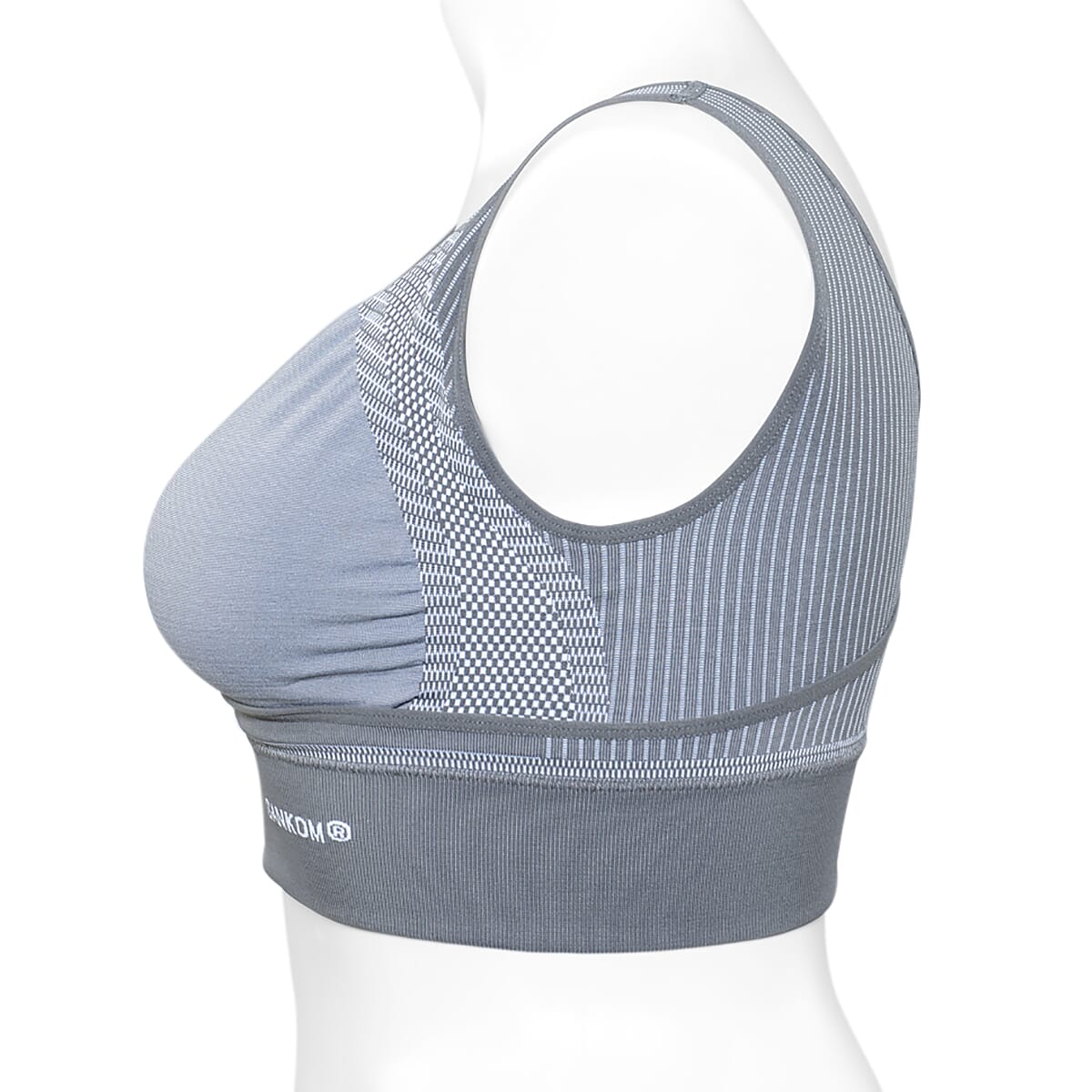 Buy SANKOM-Grey Support & Posture Bra with Bamboo Fibers (M/L) at ShopLC.