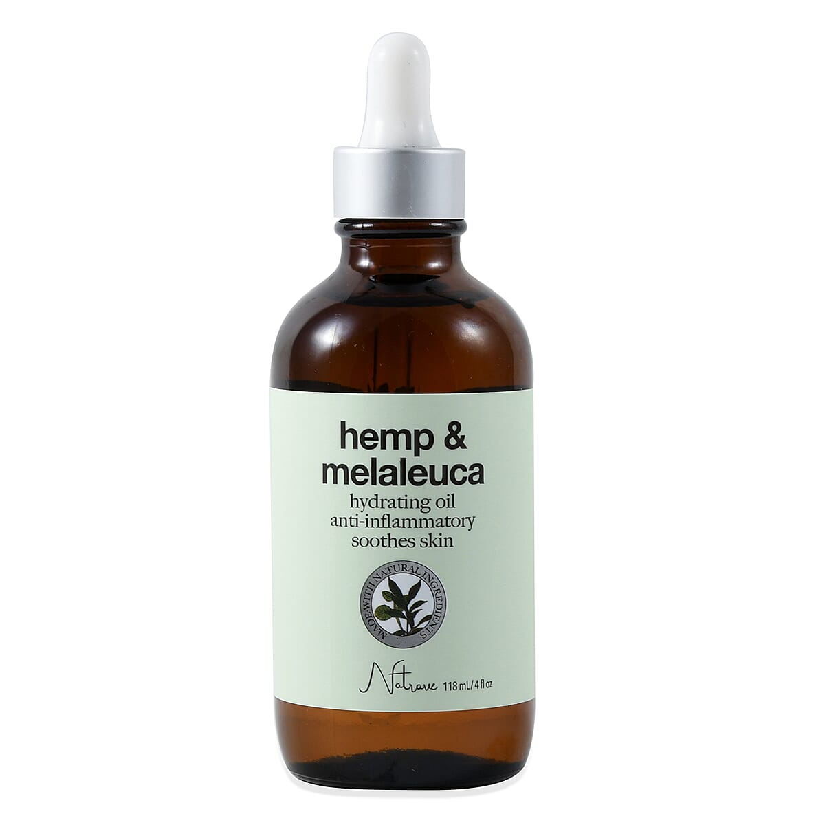 Buy NATRAVE Hemp & Melaleuca Hydrating Body Oil 4 fl. oz (Made in USA ...