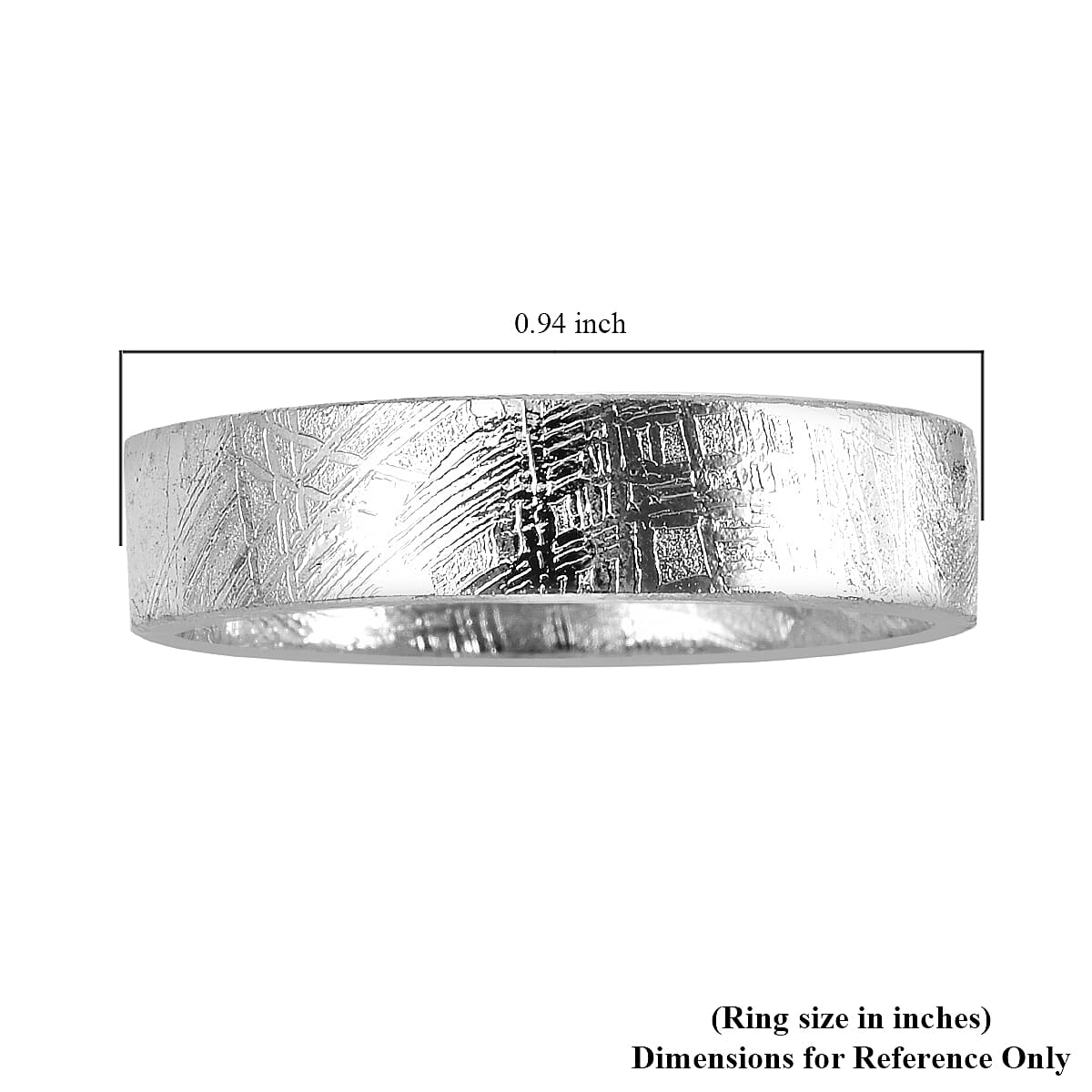 Buy Marvelous Meteorite Flat Band Ring (Size 8) at ShopLC.