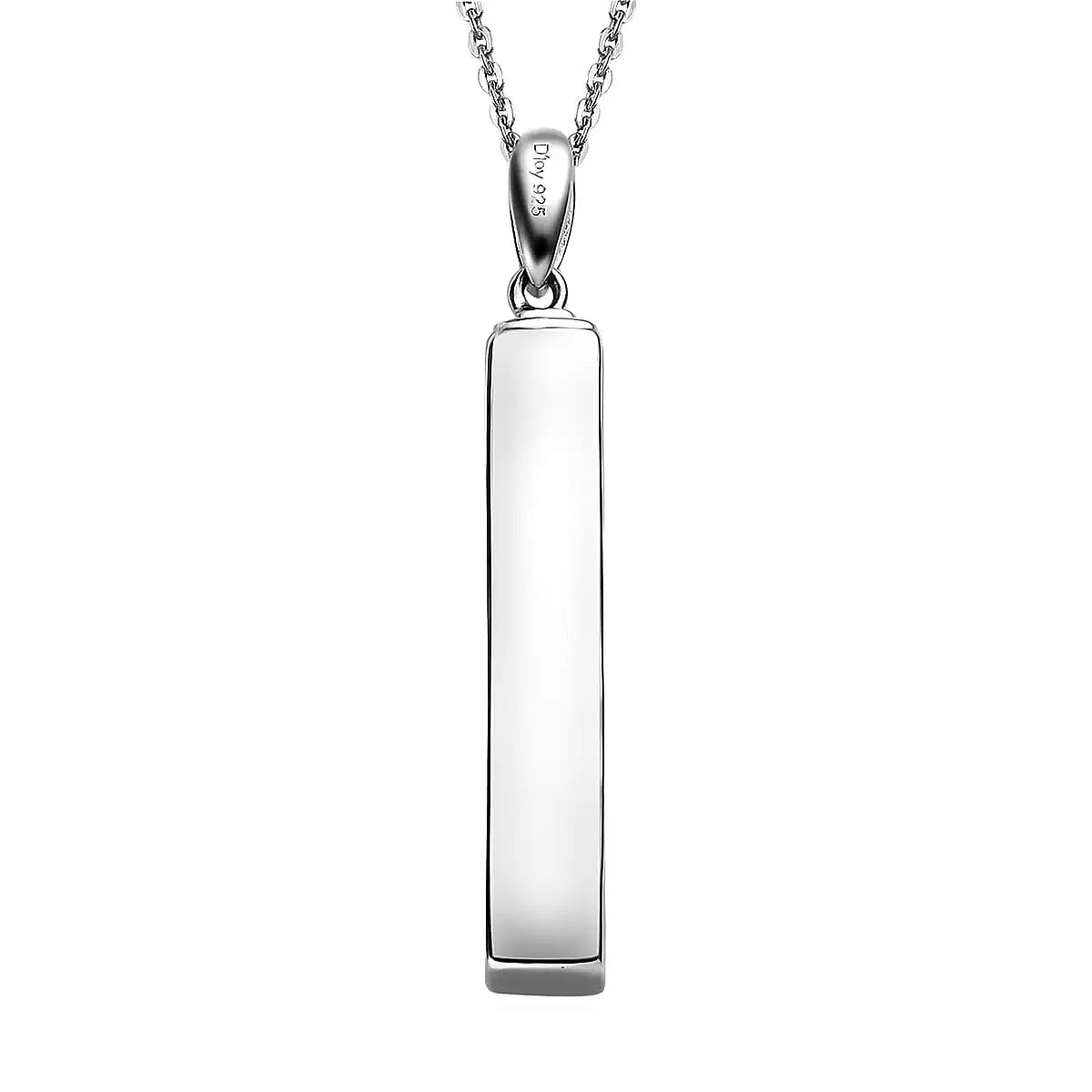 Buy Diamond Accent Pendant Necklace Mens Bar Pendant Necklace Platinum Over Sterling Silver