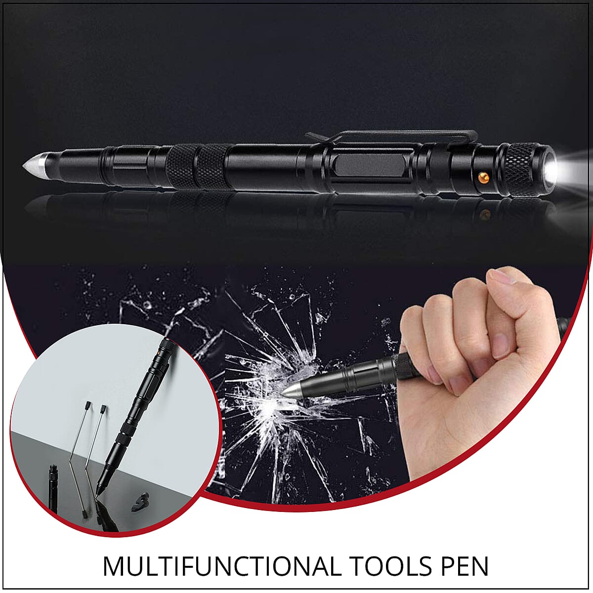 Buy Black Multifunctional Tools Pen (Includes 4 in 1 Multi-tool Head ...