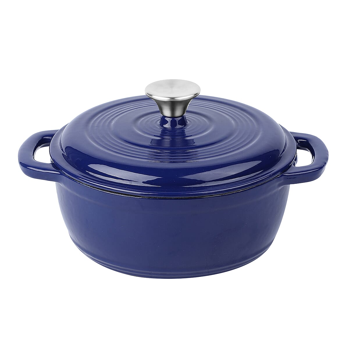 Buy Homesmart Blue Color Enamel Coated Cast Iron Dutch Oven (3.2QT ...