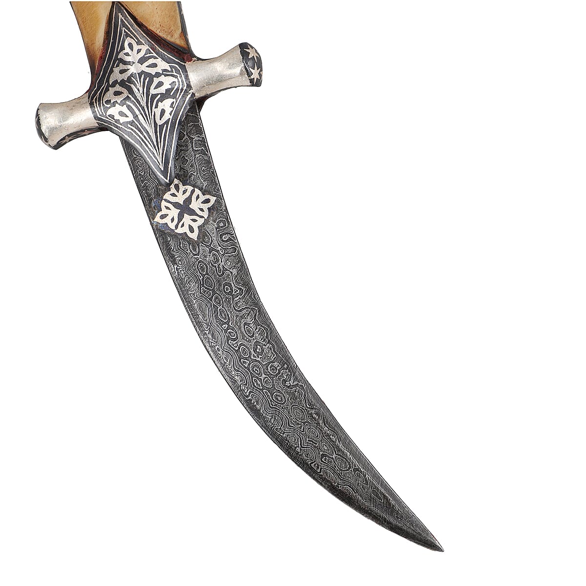 Buy Handcrafted Bone Handle Dagger with German Silver Guard. (bull Head ...