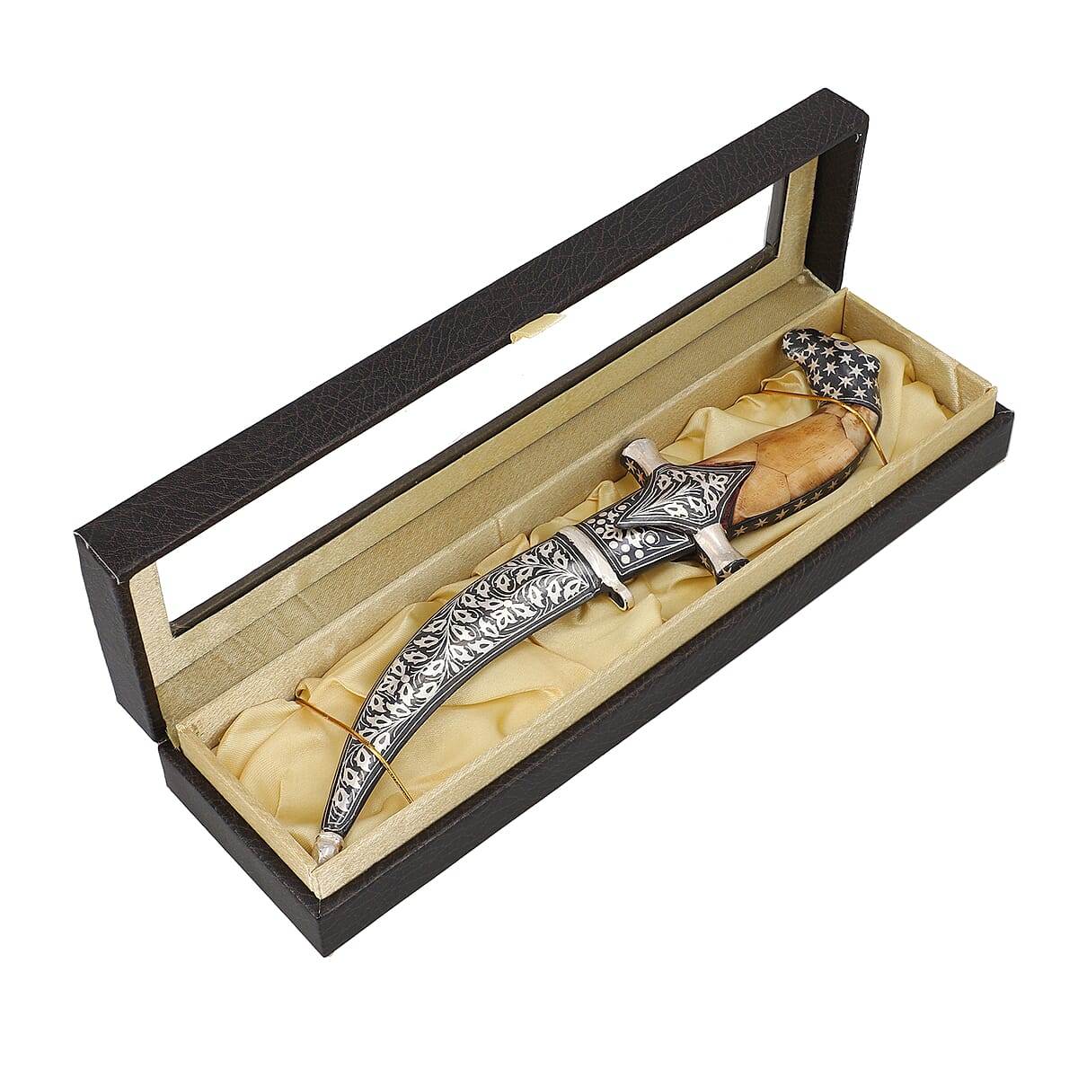 Buy Handcrafted Bone Handle Dagger with German Silver Guard. (bull Head ...