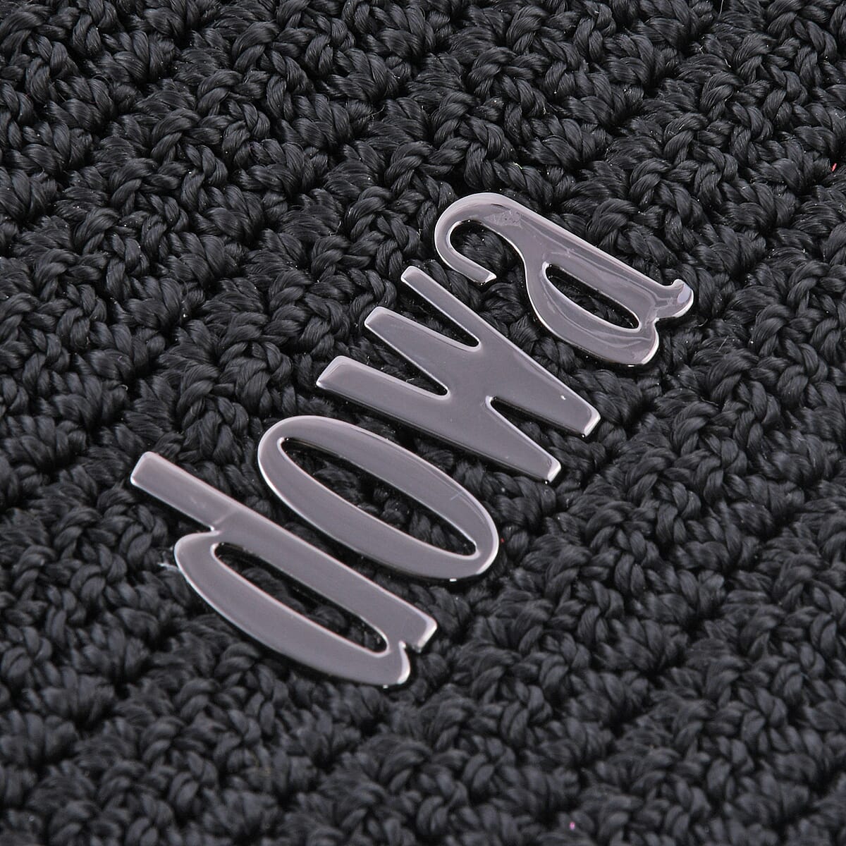 Buy DOWA Black 100% Nylon with Leather Handwoven Tote Bag at ShopLC.