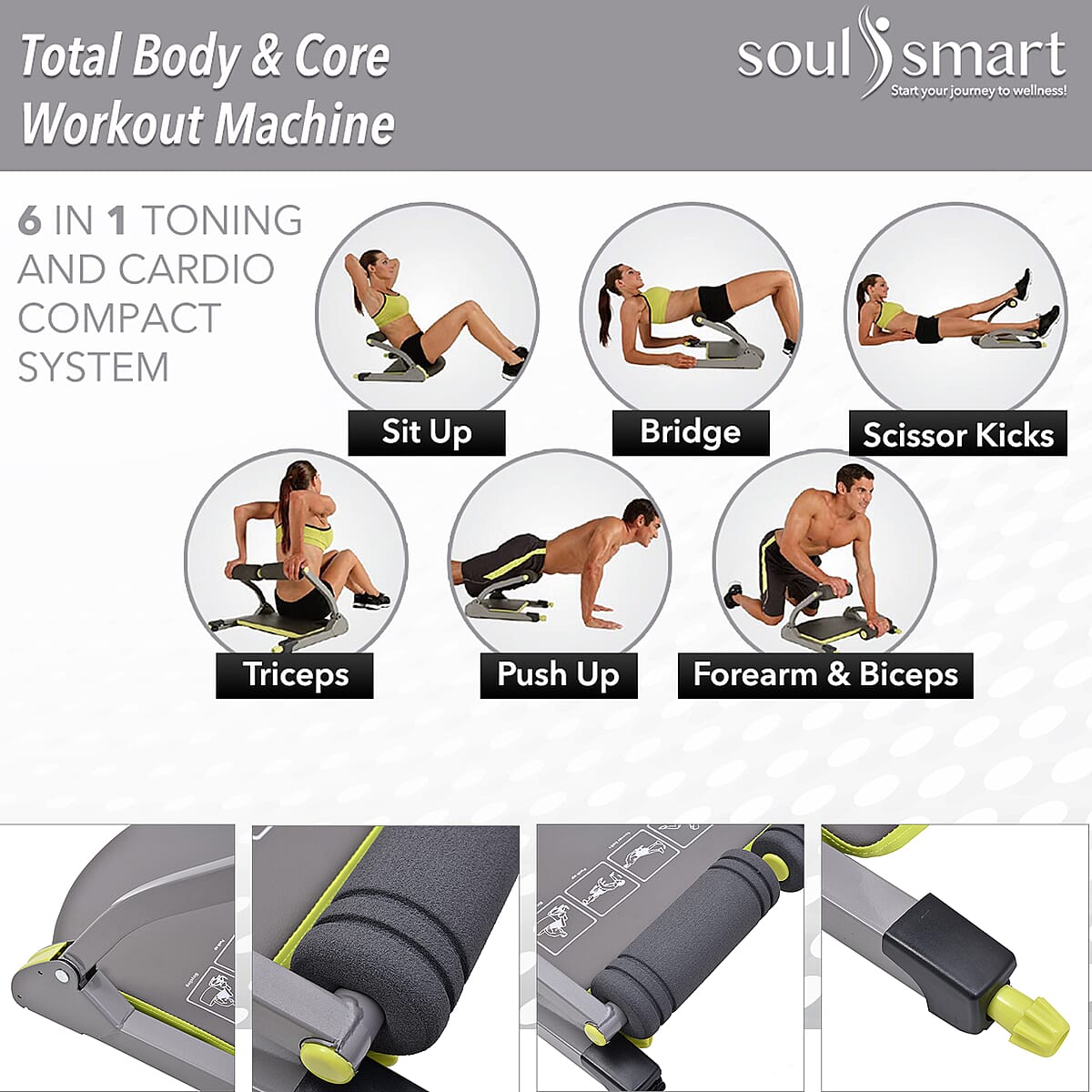 Buy SoulSmart 6in1 Total Body & Core Workout Machine at ShopLC.