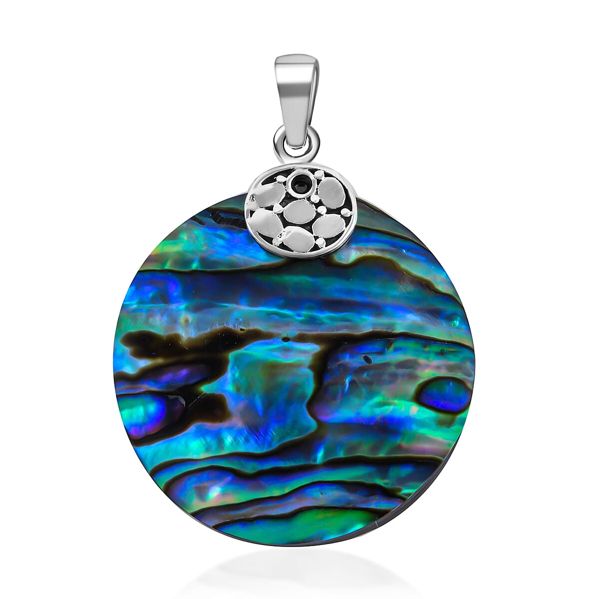 Buy Abalone Shell Pendant in Sterling Silver at ShopLC.