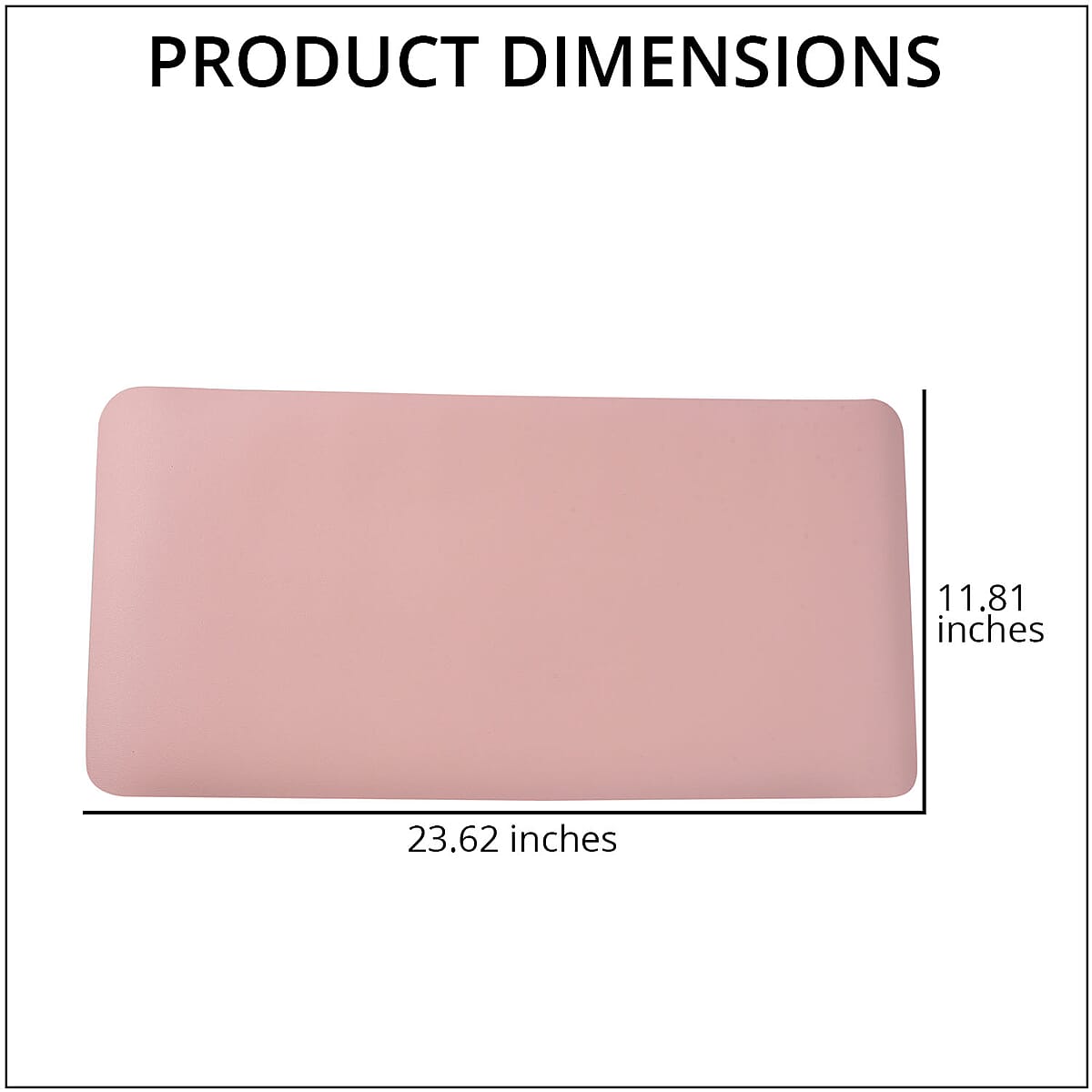 Buy Black Solid Faux Leather Desk Mat (23.62"x11.81") at ShopLC.