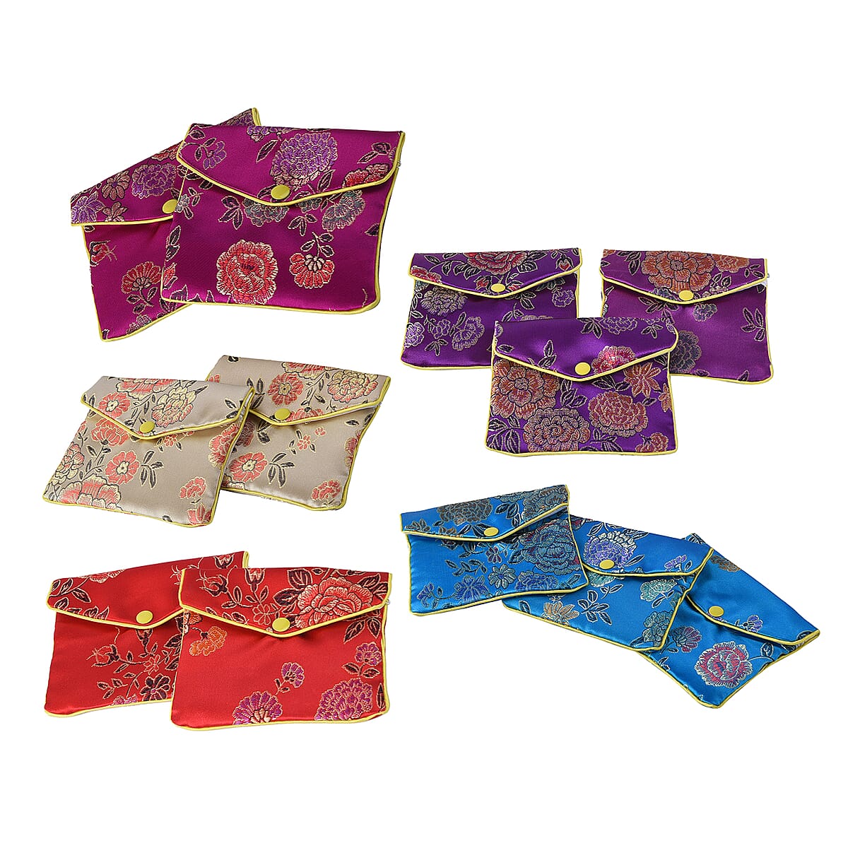 Buy Set of 12 Large Size Jewelry Pouch at ShopLC.