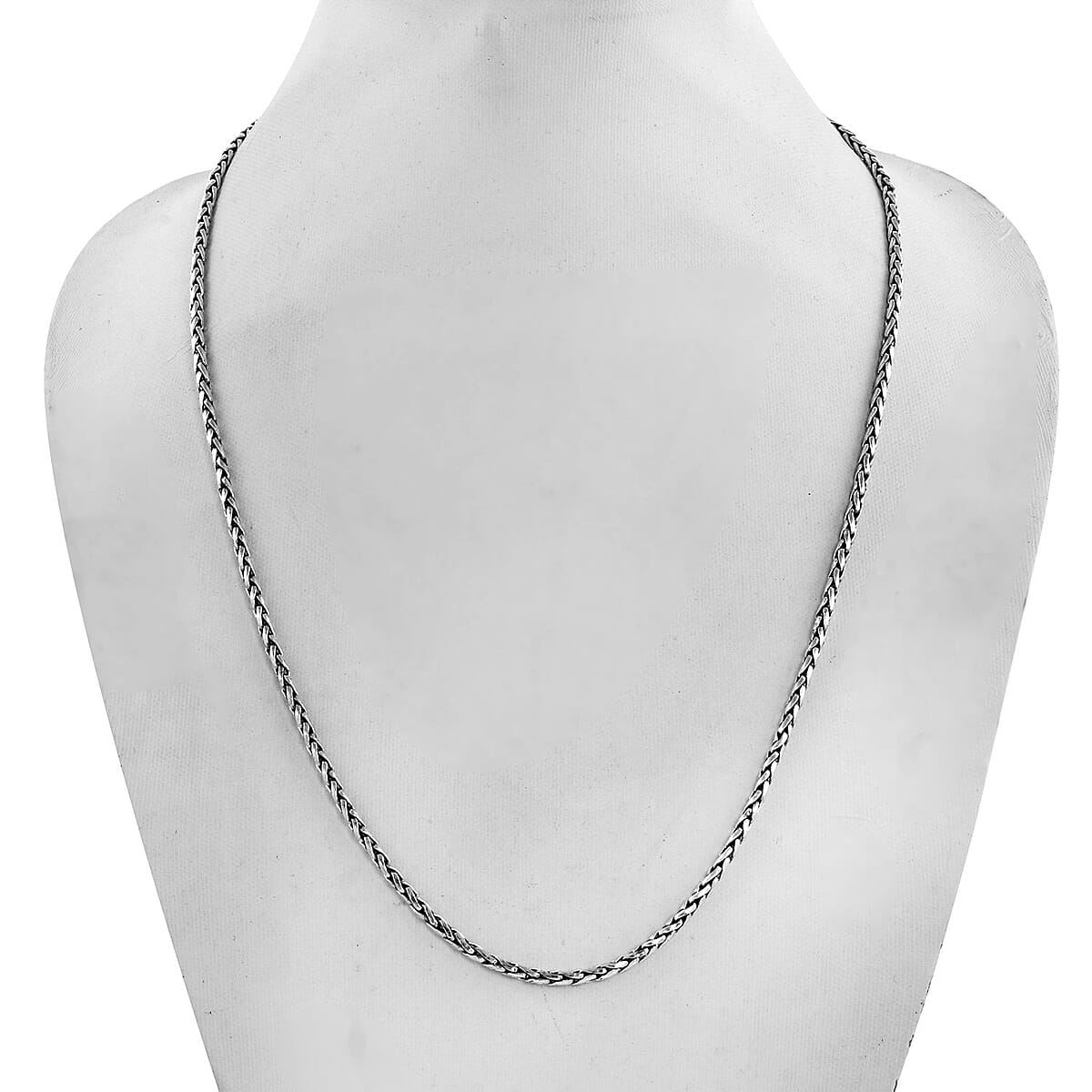 Buy BALI LEGACY Sterling Silver 2.5mm Padian Necklace 18 Inches 15 ...