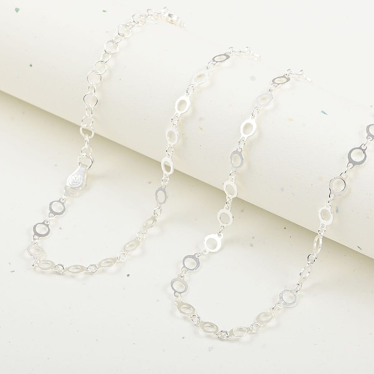 Buy Italian Sterling Silver 4mm Fancy Art Chain Necklace (18-20 Inches ...