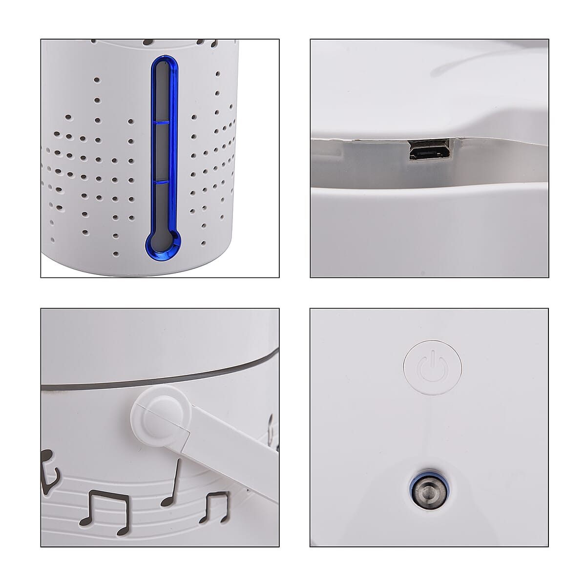 Buy Music Humidifier (1000 ml) with Carry Handle and LED light and USB ...