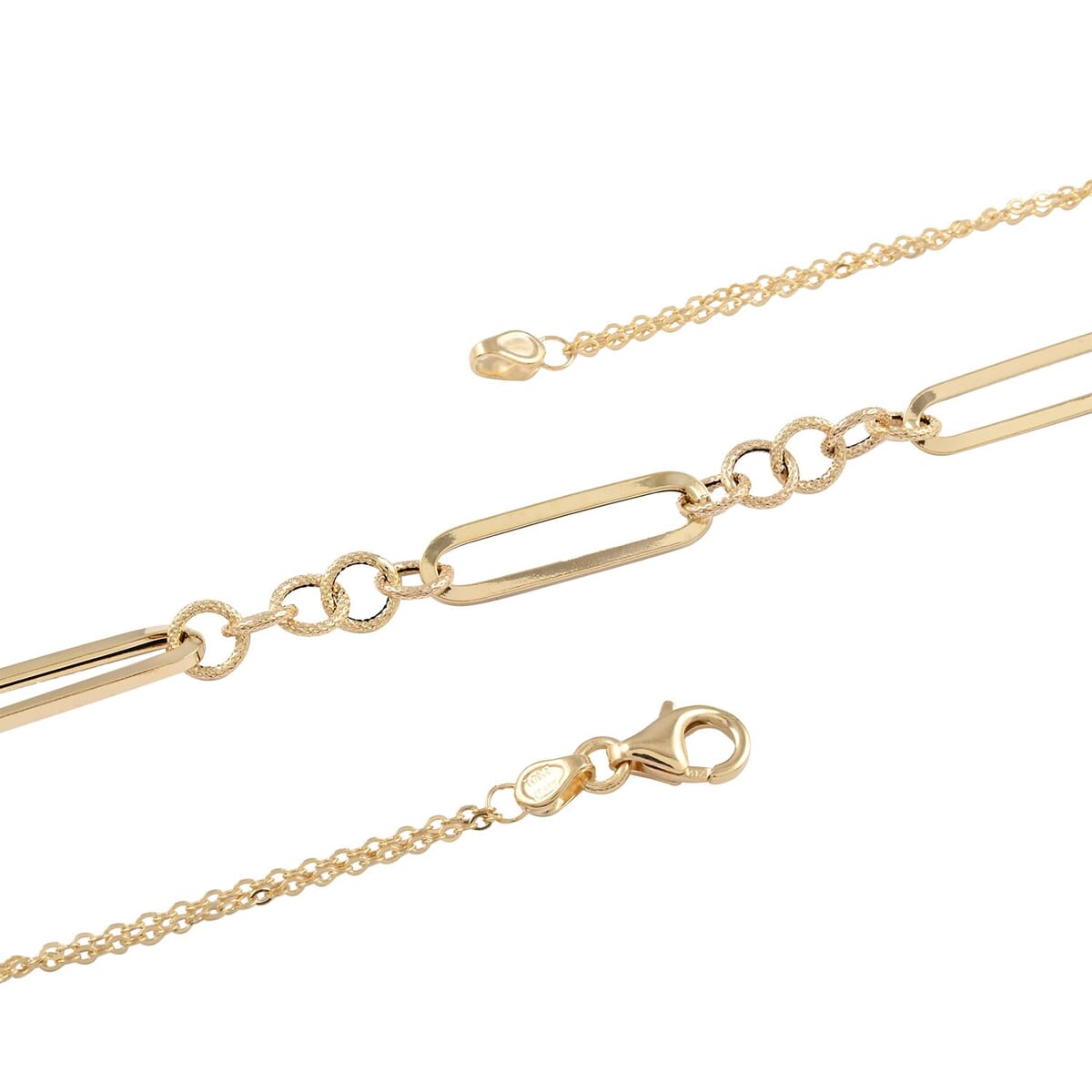 Buy Maestro Gold Collection Italian 10K Yellow Gold Paperclip Stations ... Buy Maestro Gold Collection Italian 10K Yellow Gold Paperclip Stations ...