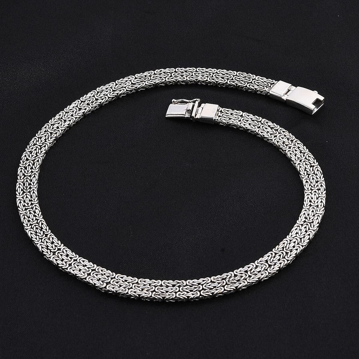 Buy BALI LEGACY Sterling Silver Borobudur Necklace 18 Inches 93 Grams ...