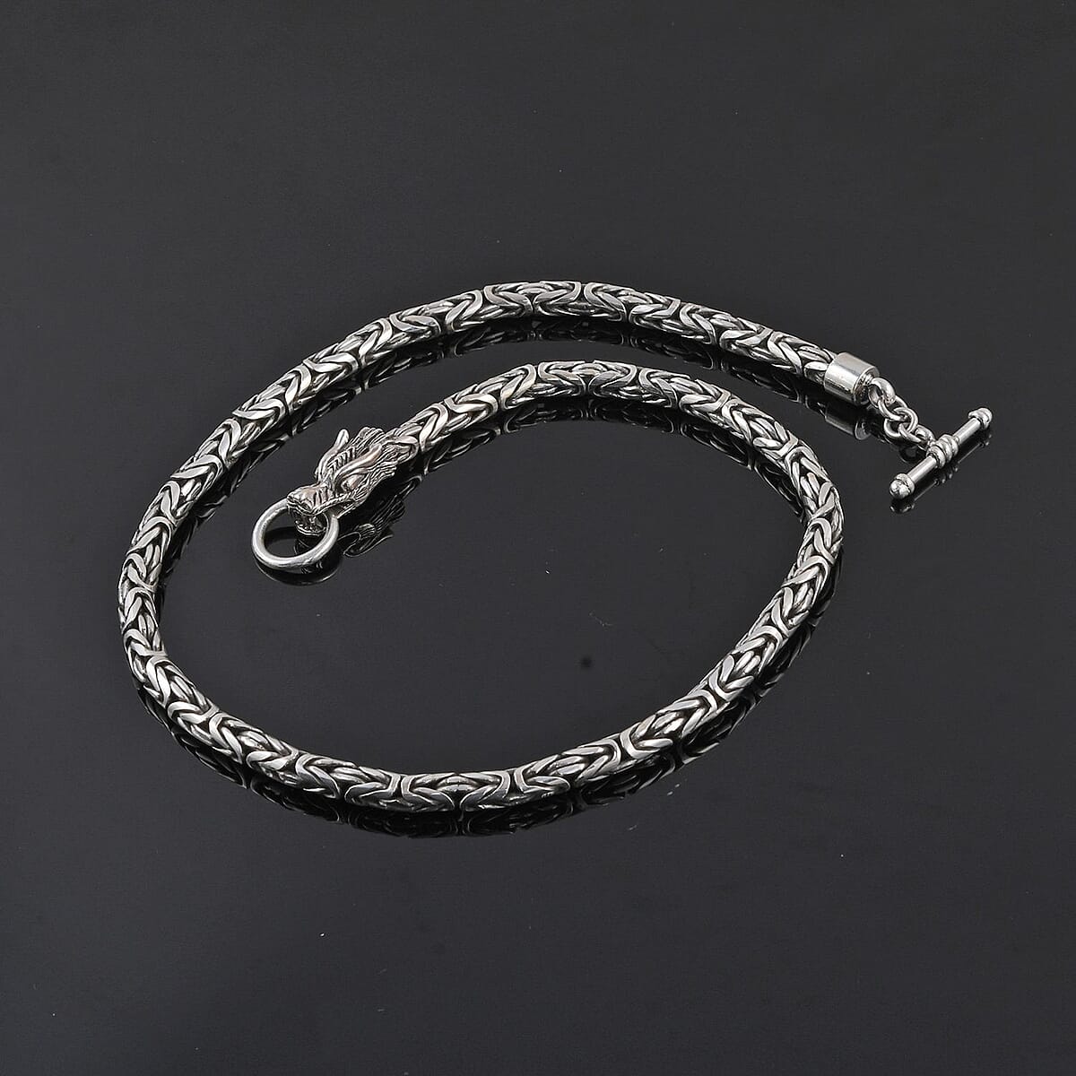 Buy BALI LEGACY Sterling Silver Borobudur Necklace 20 Inches 100 Grams ...