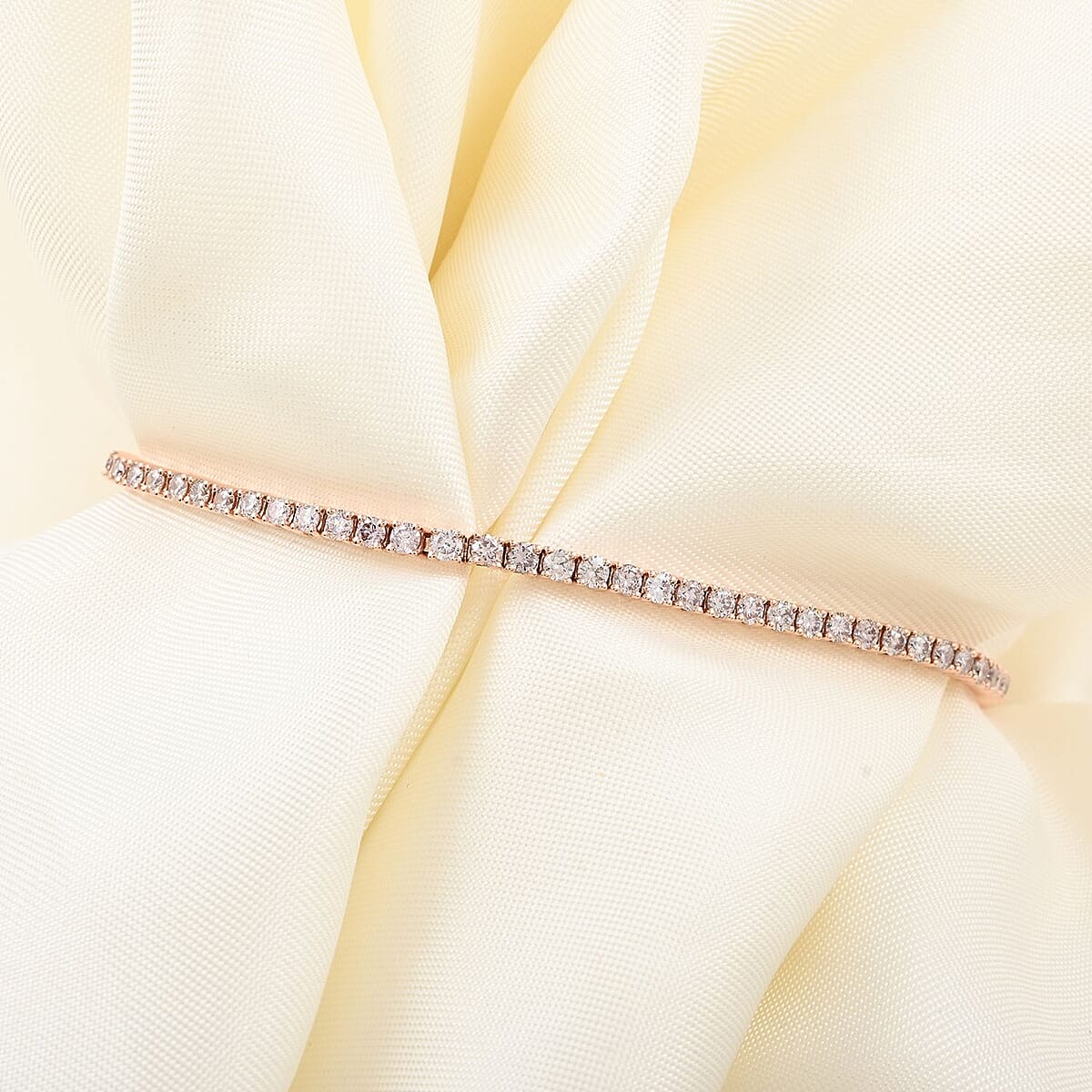 Buy 14K Rose Gold Natural Pink Diamond Bracelet (7.00 In) 6.60 Grams 2.00 ctw at ShopLC.