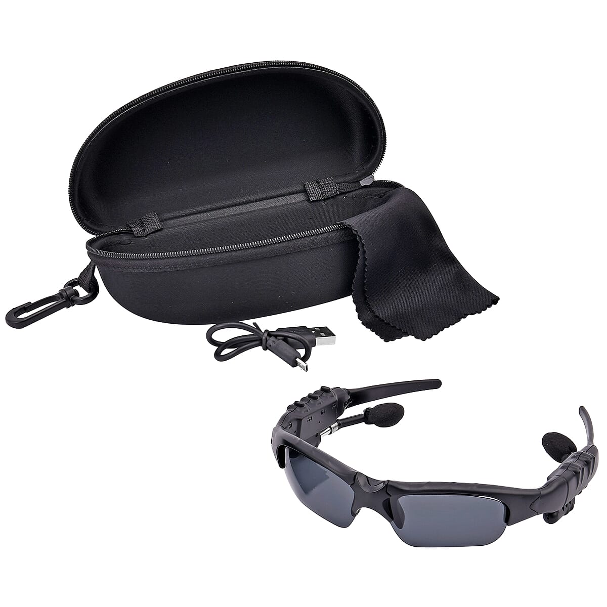 Buy Black Wearable Technology Wireless Bluetooth MP3 Sunglasses with ...