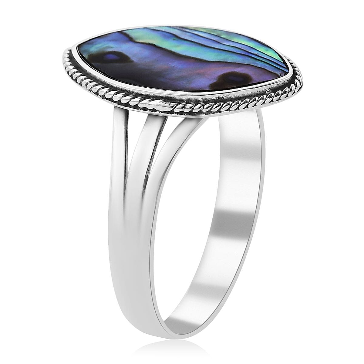 Buy Abalone Shell Ring in Sterling Silver at ShopLC.