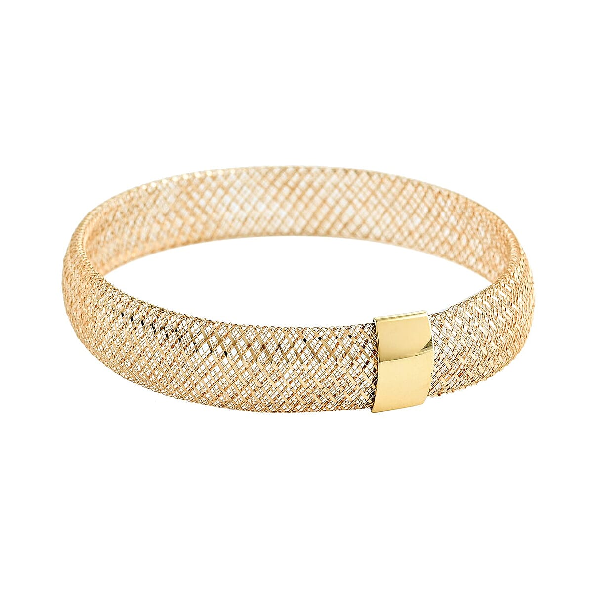 Buy Maestro Gold Collection Italian 10K Yellow Gold Mesh Stretch ...