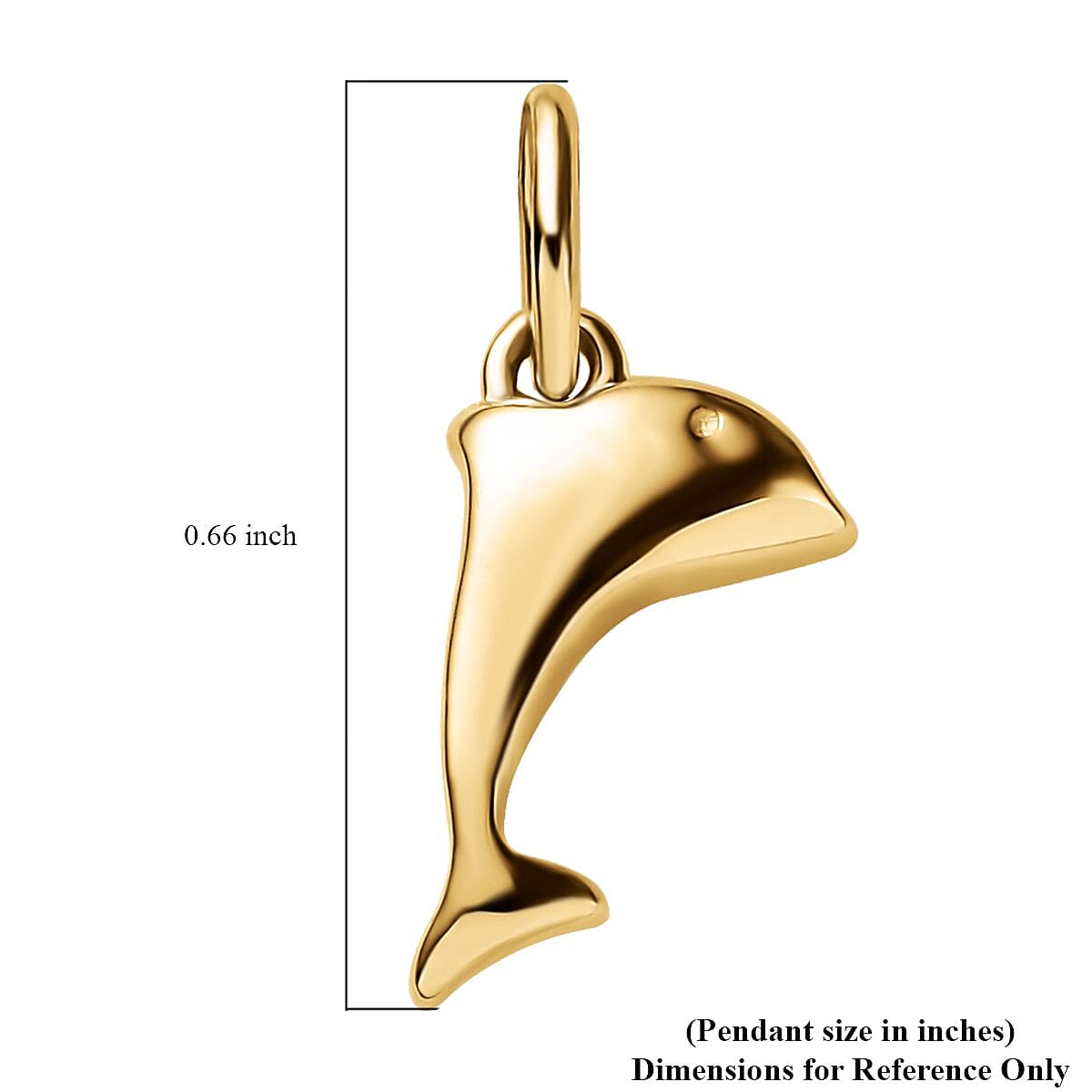 Buy Luxoro 10K Yellow Gold Dolphin Pendant at ShopLC.