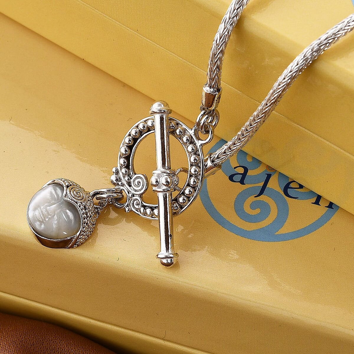 Buy Sajen Silver Mother Of Pearl Necklace 20 Inches in Sterling Silver ...