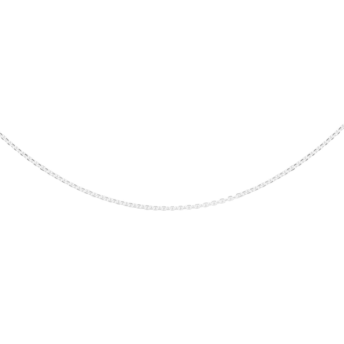 Buy Italian Sterling Silver Forzatina Chain Necklace 30 Inches 2.30 ...
