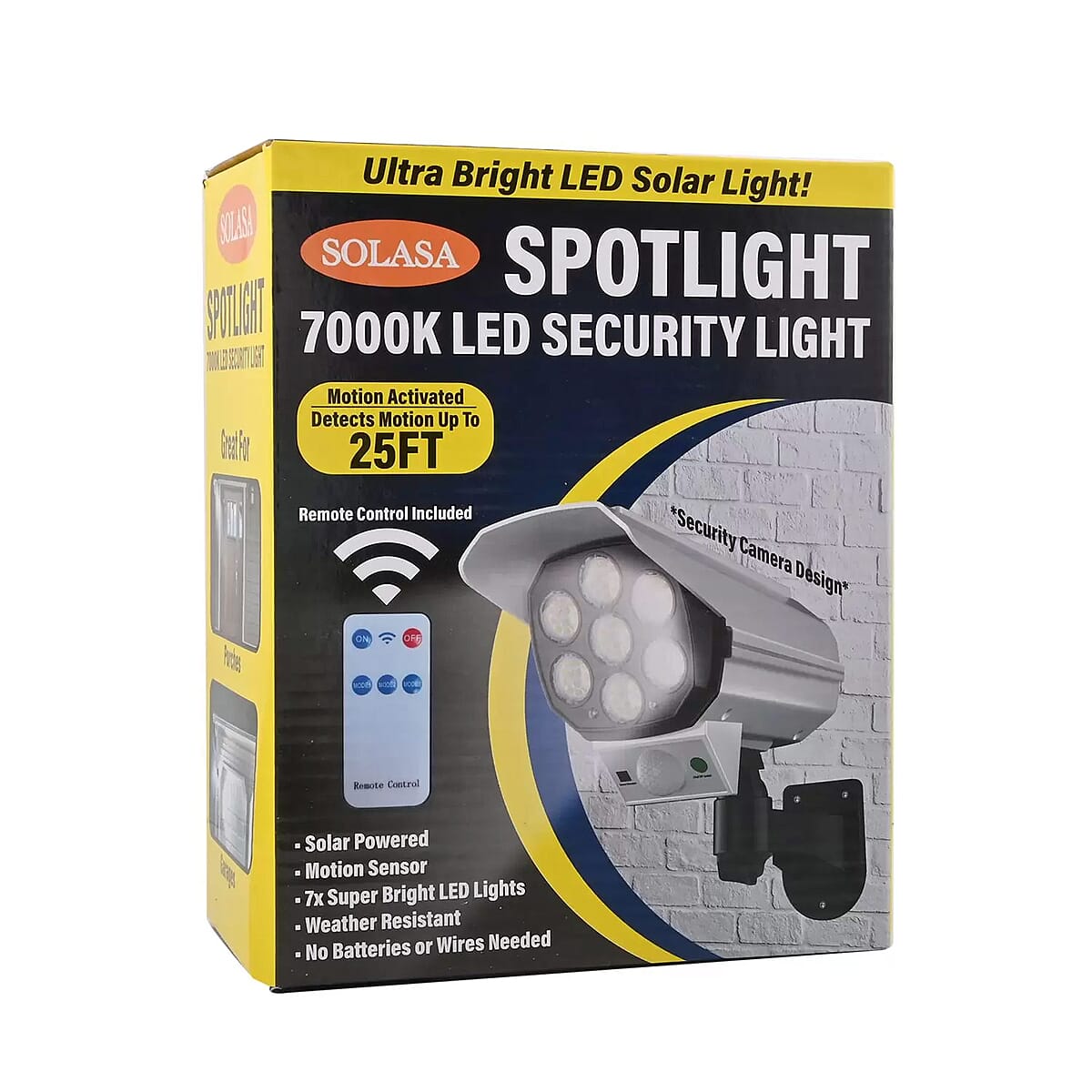 Buy Solasa Solar Spotlight LED Security Light with Remote Control at ...