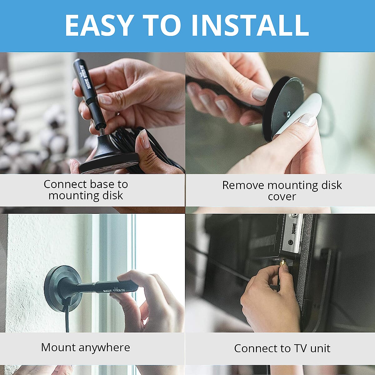 Buy Magic Stick TV Digital HDTV Magnetic Antenna -White at ShopLC.