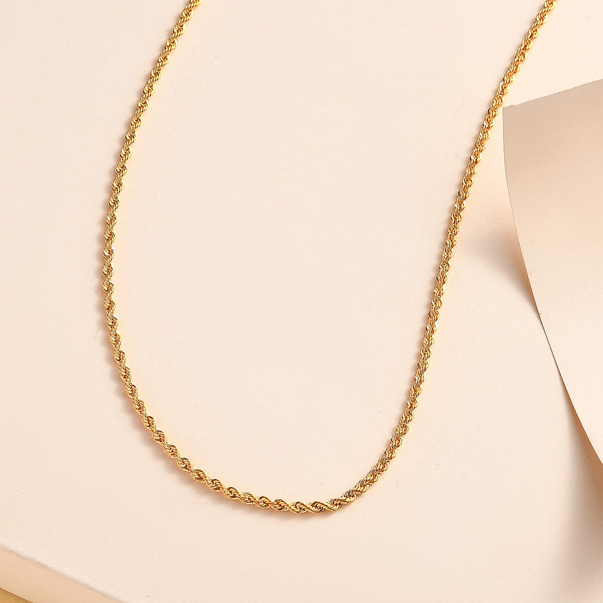 Buy 22K Yellow Gold 1.70mm Rope Chain 22 Inches 3.35 Grams at ShopLC.