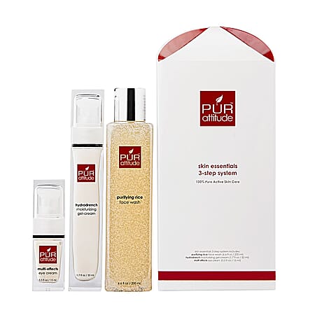 Buy PUR Attitude 3 Step System -Purifying Rice Face Wash, Hydrodrench ...