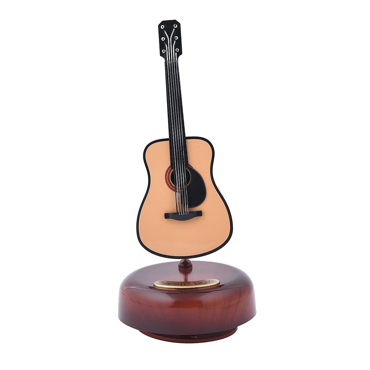 Buy Black Rotating Guitar Shape Music Box at ShopLC.