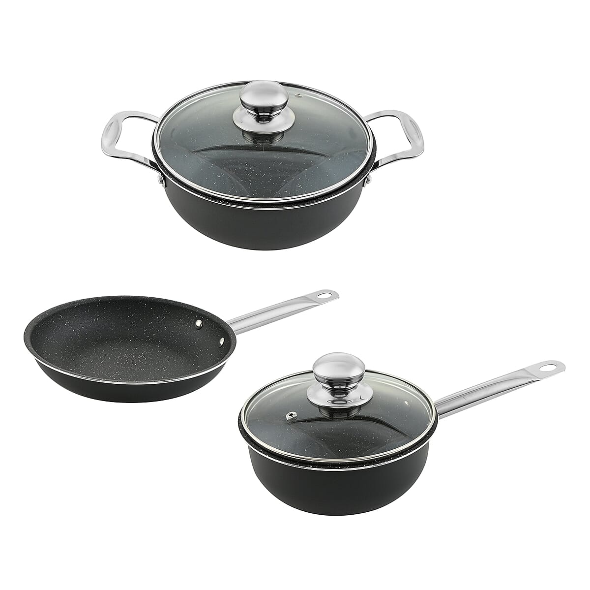 Buy SIMPLE & Co 5 PC Granite Cookware Set at ShopLC.