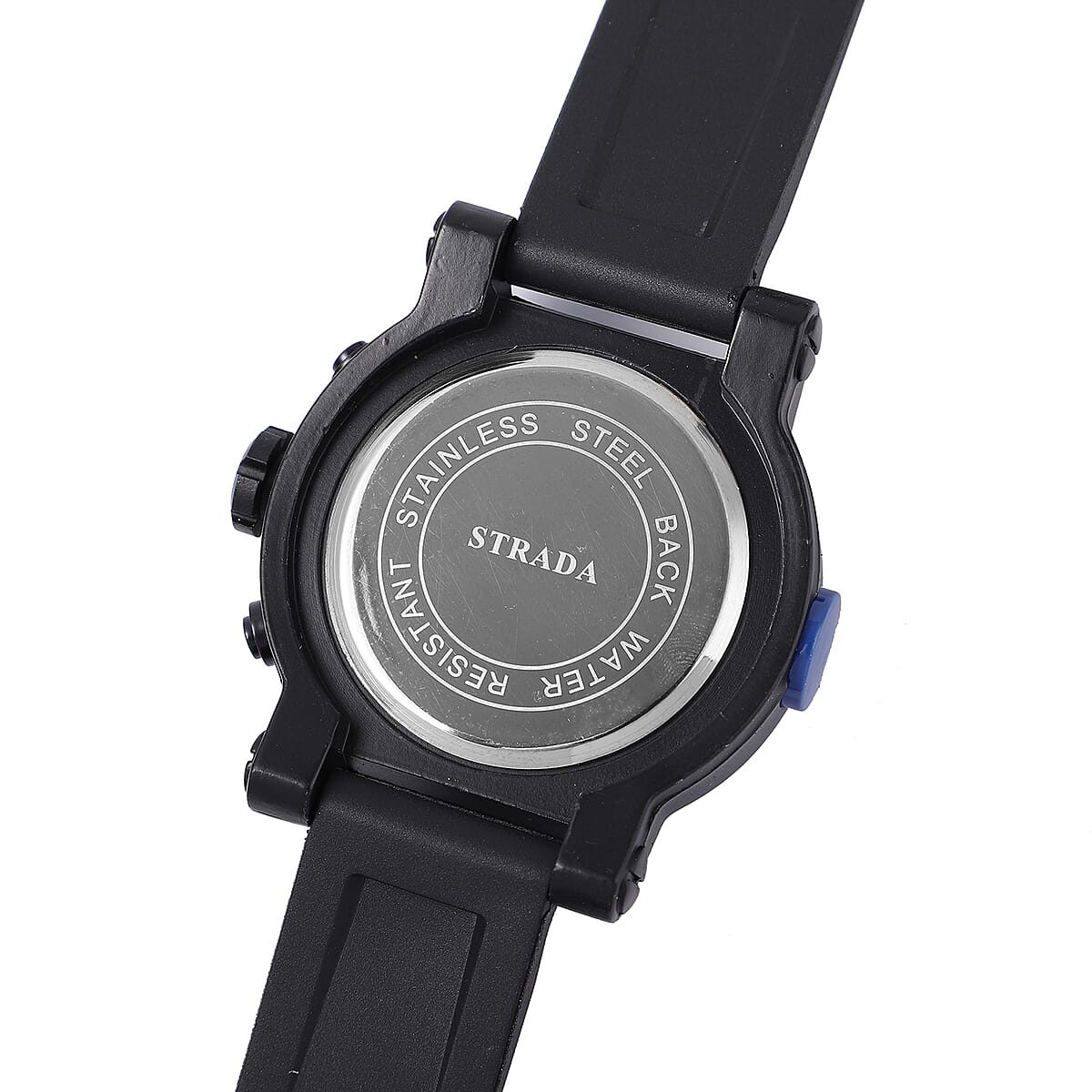 Buy STRADA Japanese Movement Watch with Black Silicone Strap at ShopLC.