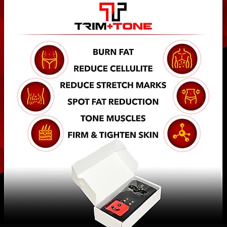 Buy TRIM and TONE Fat Burning & Body Contouring Belt with EMS and Red ...