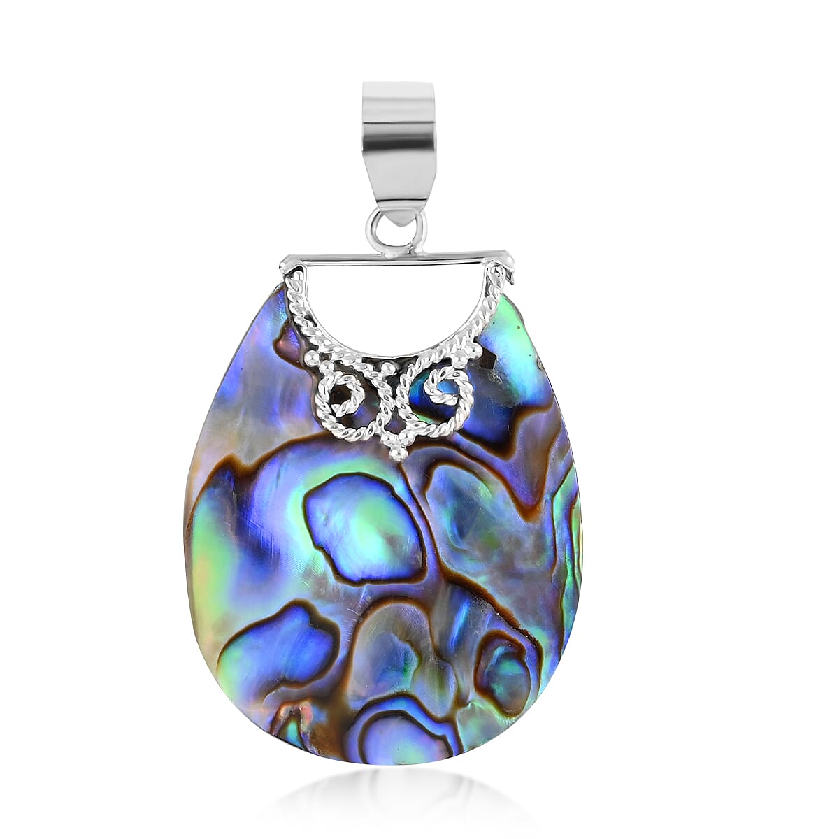 Buy Abalone Shell Pendant in Sterling Silver at ShopLC.