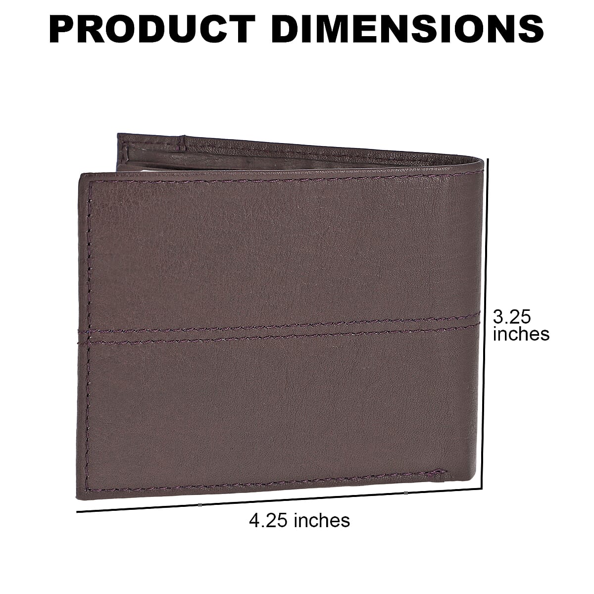 Buy UNION CODE Plum Genuine Leather RFID Protected Slim Minimalist Bi ...