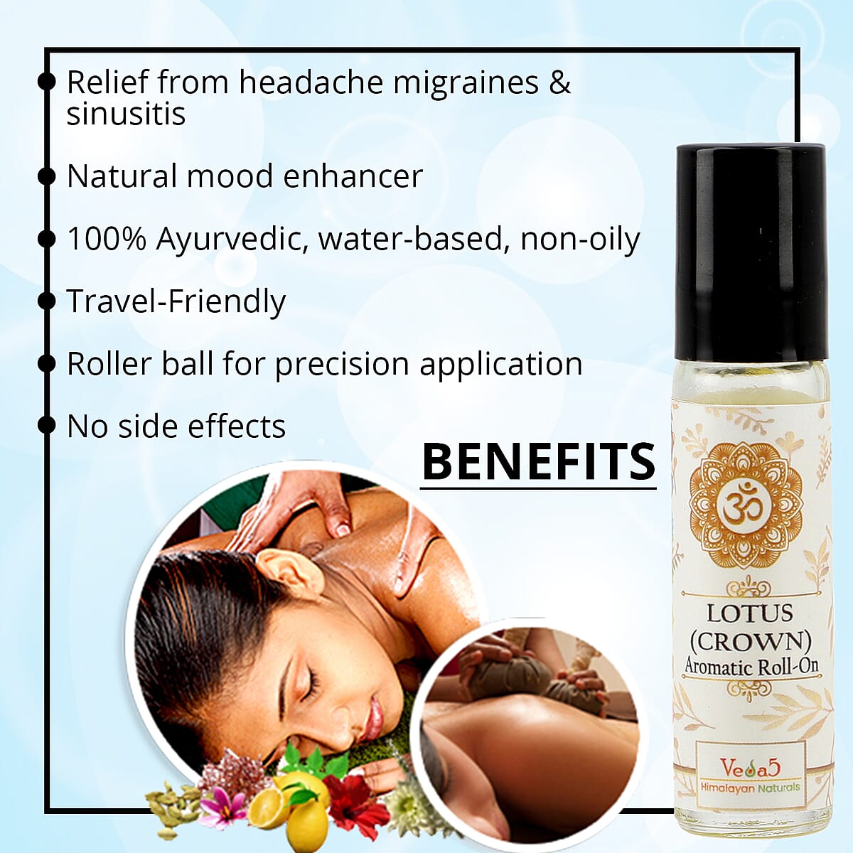 Buy Veda5 Himalayan Naturals Lotus Crown Aromatic Roll-On 8ml at ShopLC.