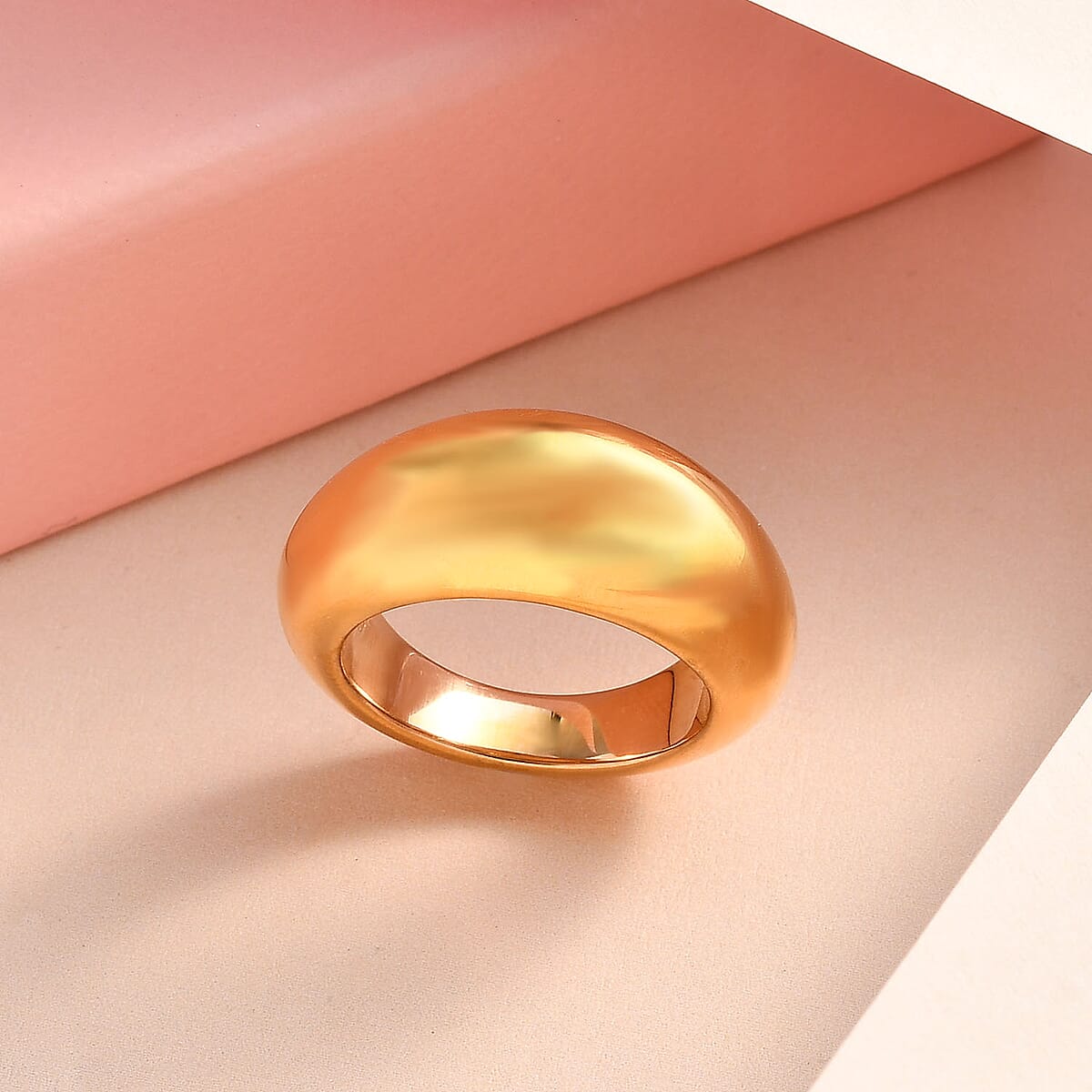 Buy Super Find Electroforming Gold Collection 18K Yellow Gold Band Ring ...