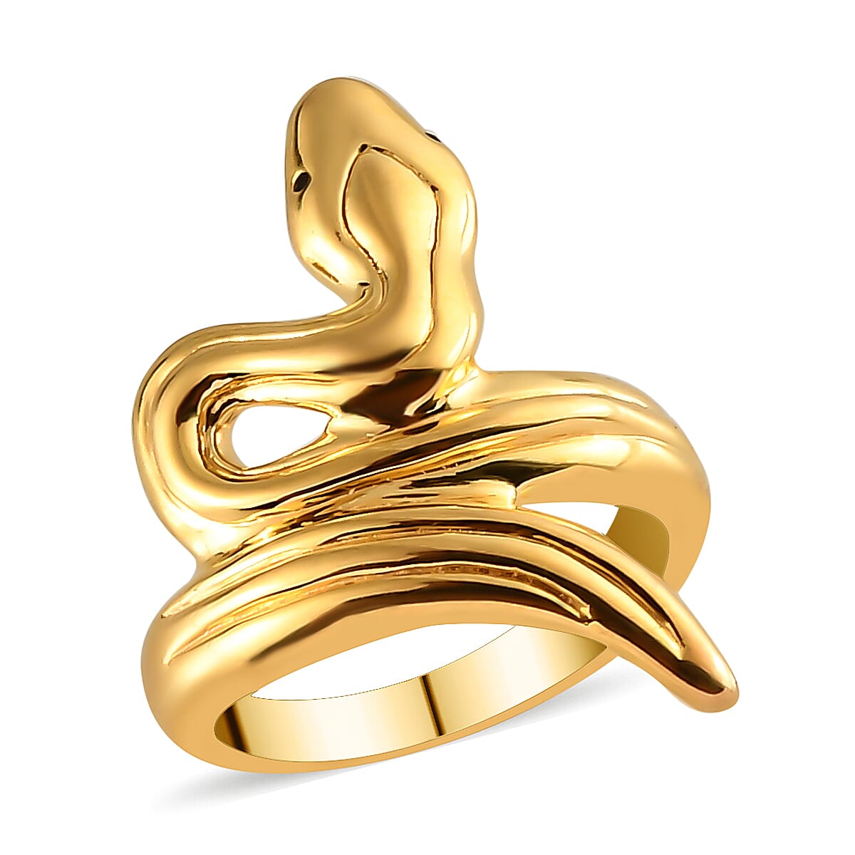 Buy Super Find Electroforming Gold Collection 18K Yellow Gold Snake ...