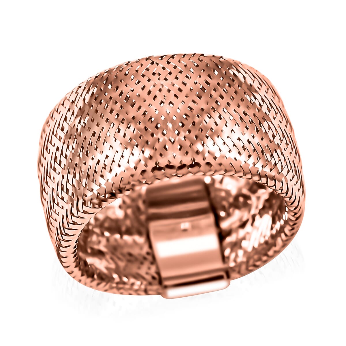 Buy Maestro Gold Collection Italian 10K Rose Gold Stretch Mesh Ring ... Buy Maestro Gold Collection Italian 10K Rose Gold Stretch Mesh Ring ...