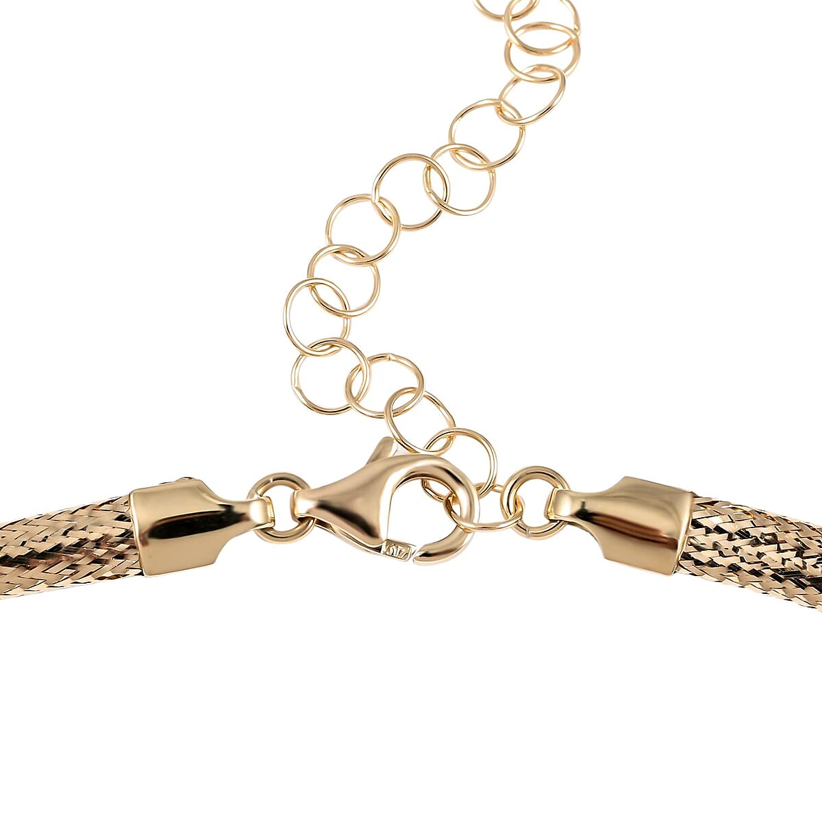 Buy Maestro Gold Collection Italian 10K Yellow Gold 8mm Graduated Mesh ...