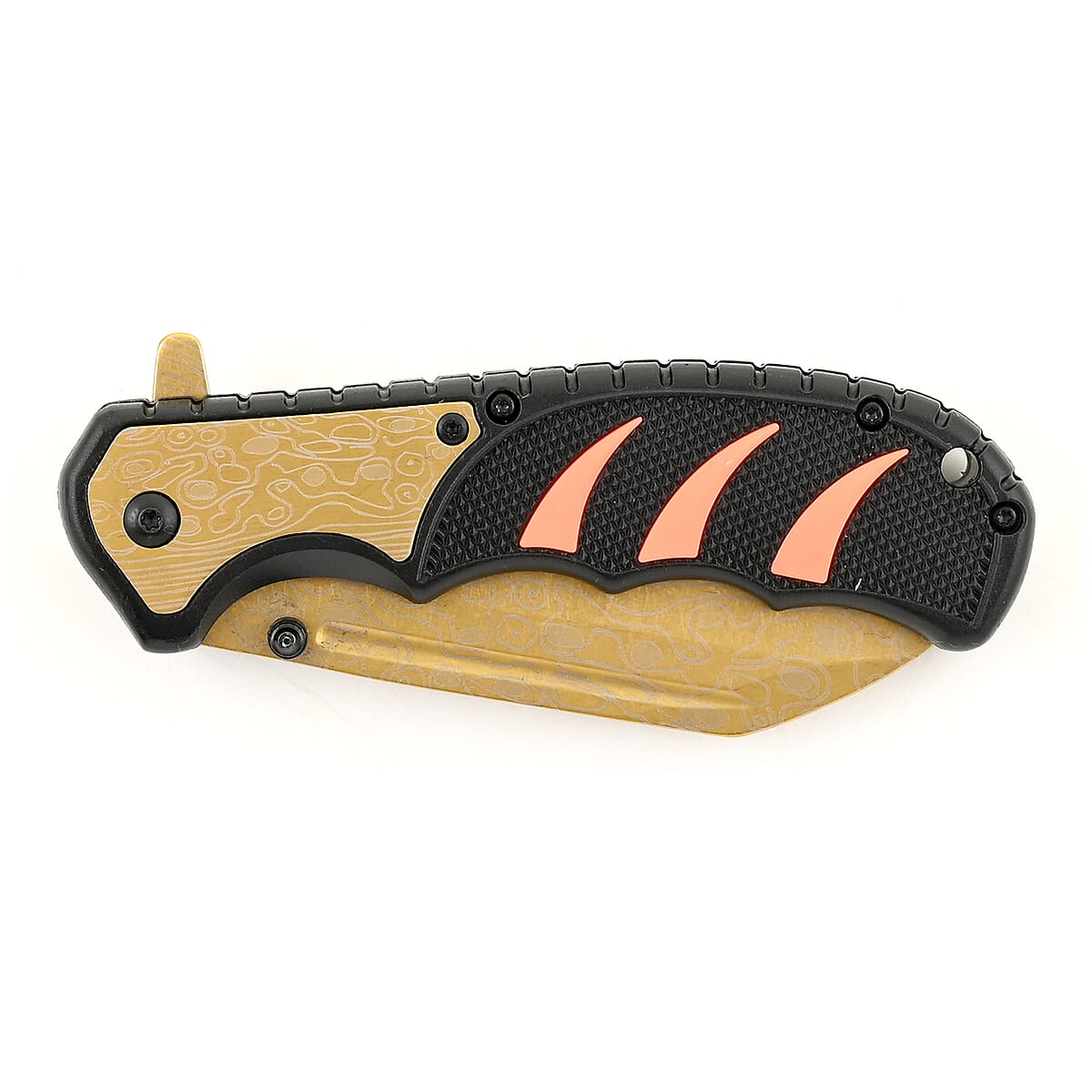 Buy SNAKE EYE Golden Pocket Knife at ShopLC.